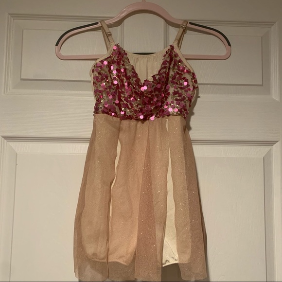 Dansco | Costumes | Pink And Gold Dance Costume | Poshmark